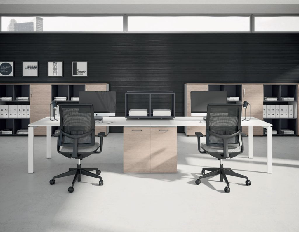Buy Long Workstation desk for 2 persons in Dubai